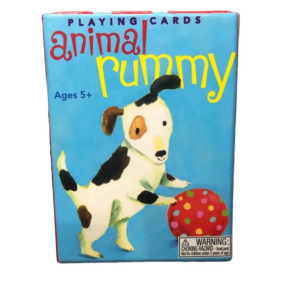 Toys | Kids Playing Cards Animal Rummy Ages 5 Animal Matching Game ...